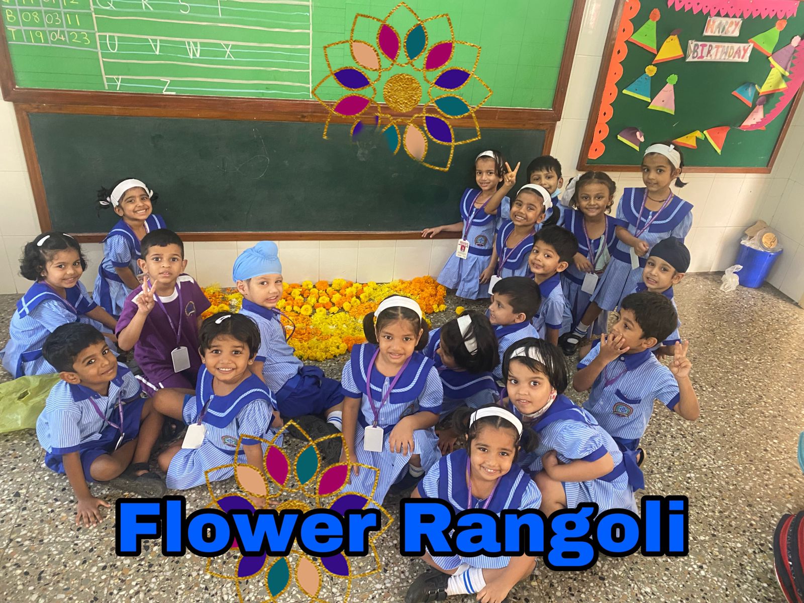 FLOWER RANGOLI ACTIVITY – PREP 1 – CJM International