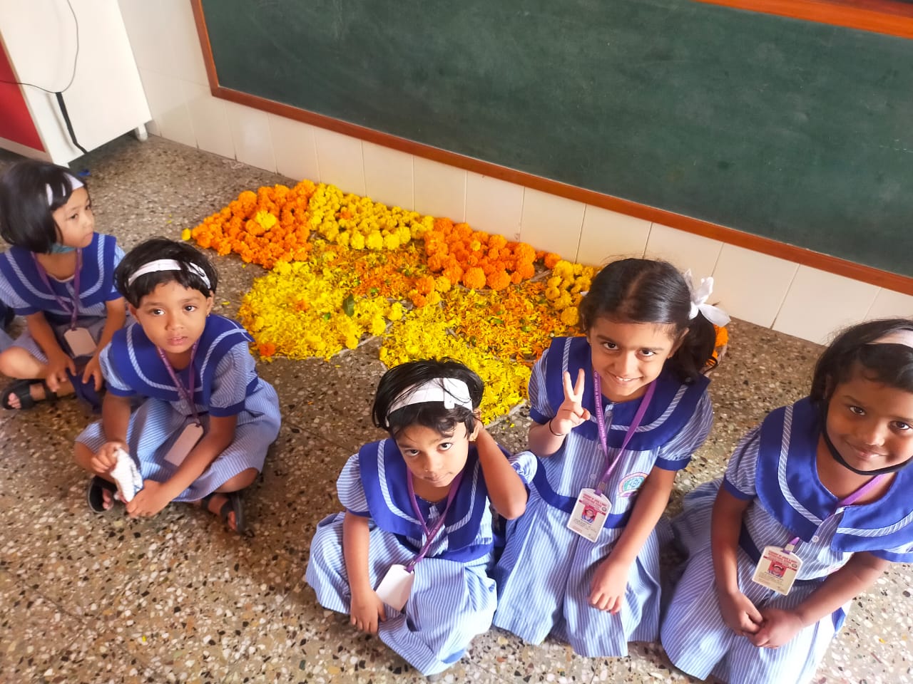 FLOWER RANGOLI ACTIVITY – PREP 1 – CJM International